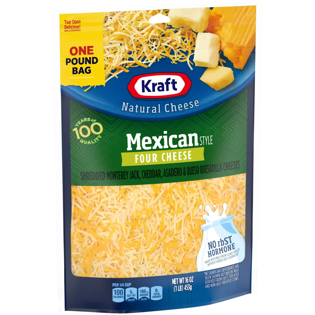 Mexican Shredded Four Cheese - Family Care Packages INC