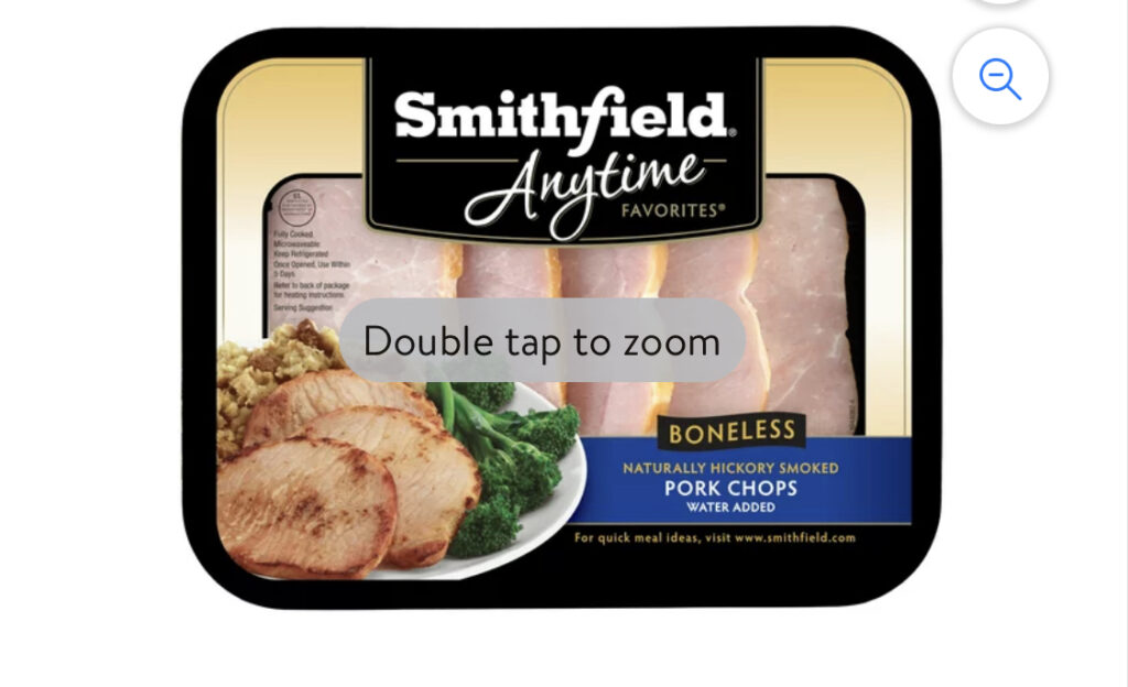 Smithfield anytime boneless pork chops - Family Care Packages INC